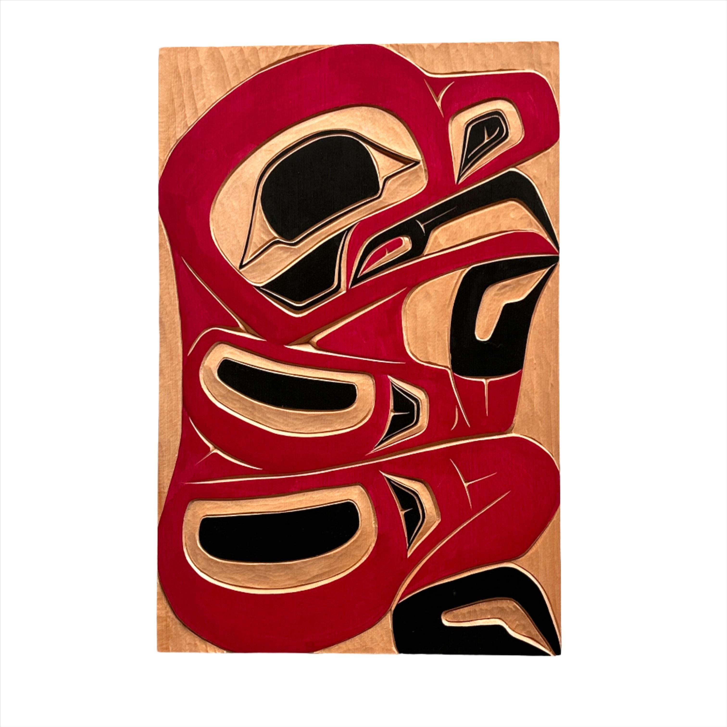 Randy Adams Frog Yellow Cedar Panel 12" x 8" – House Of Himwitsa